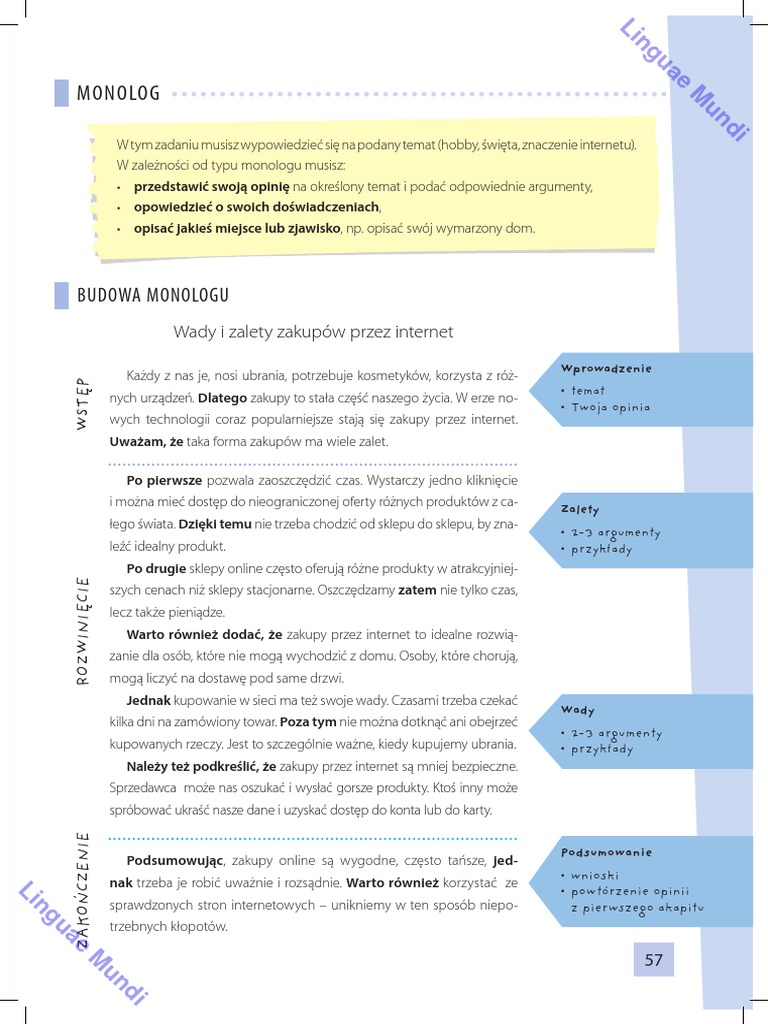 Monolog Przykład | PDF