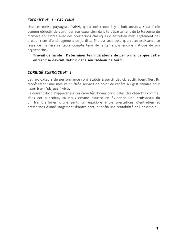 Exercice Indicateurs | PDF | Logistique | Business