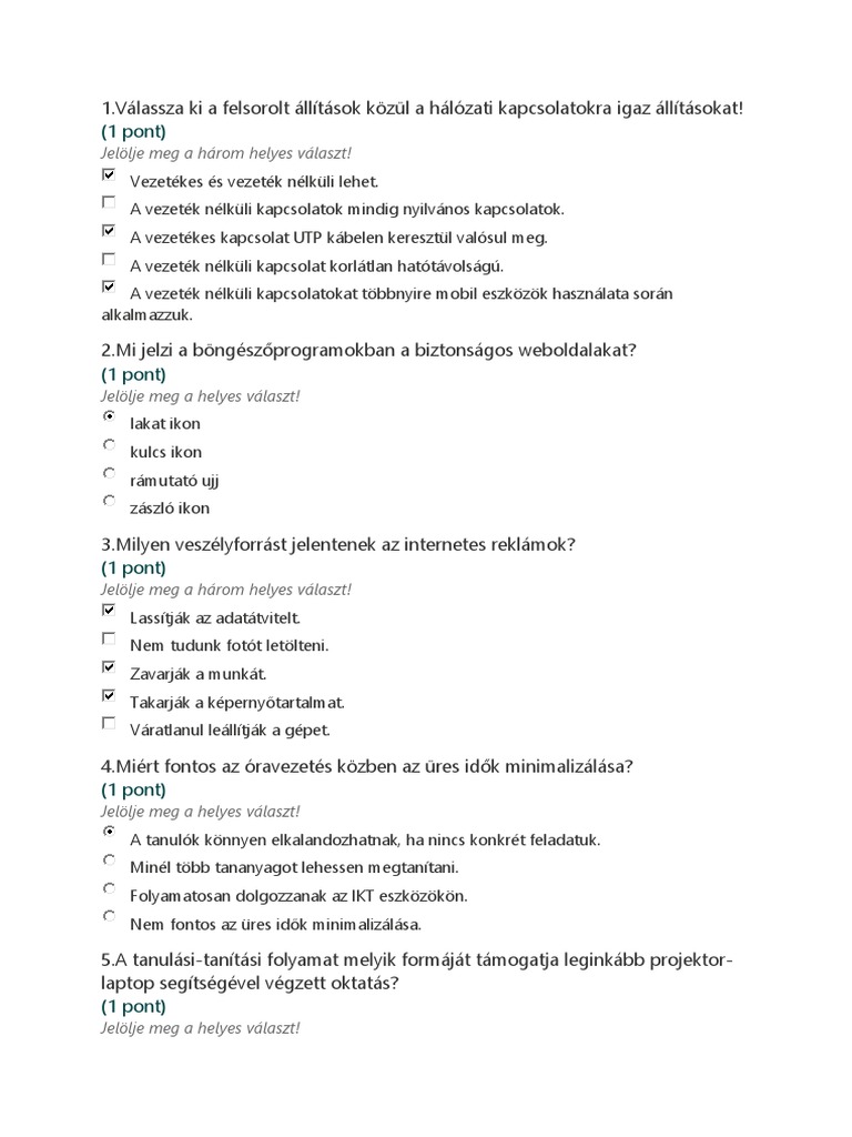 A Feladatok Megoldások | PDF