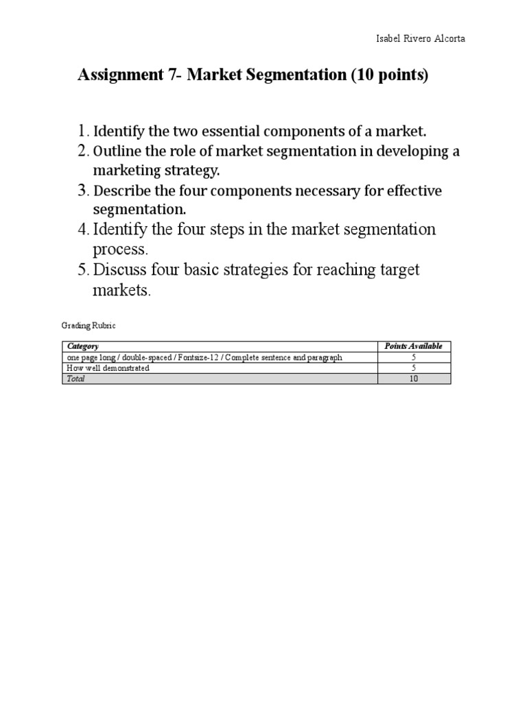 Market Segmentation Strategies and Components | PDF | Marketing | Market Segmentation