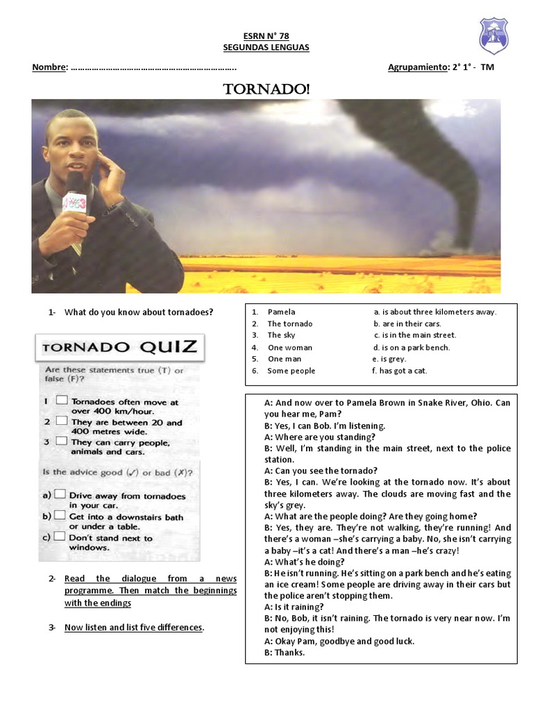 Unit 2 - Class 2 - Tornado | PDF | Tornadoes | Severe Weather And ...