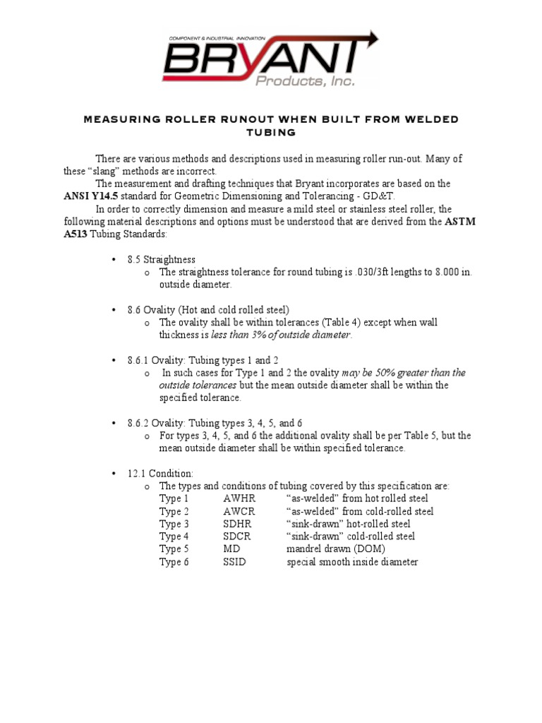 How To Measure Roller Unout | PDF | Pipe (Fluid Conveyance) | Rolling ...