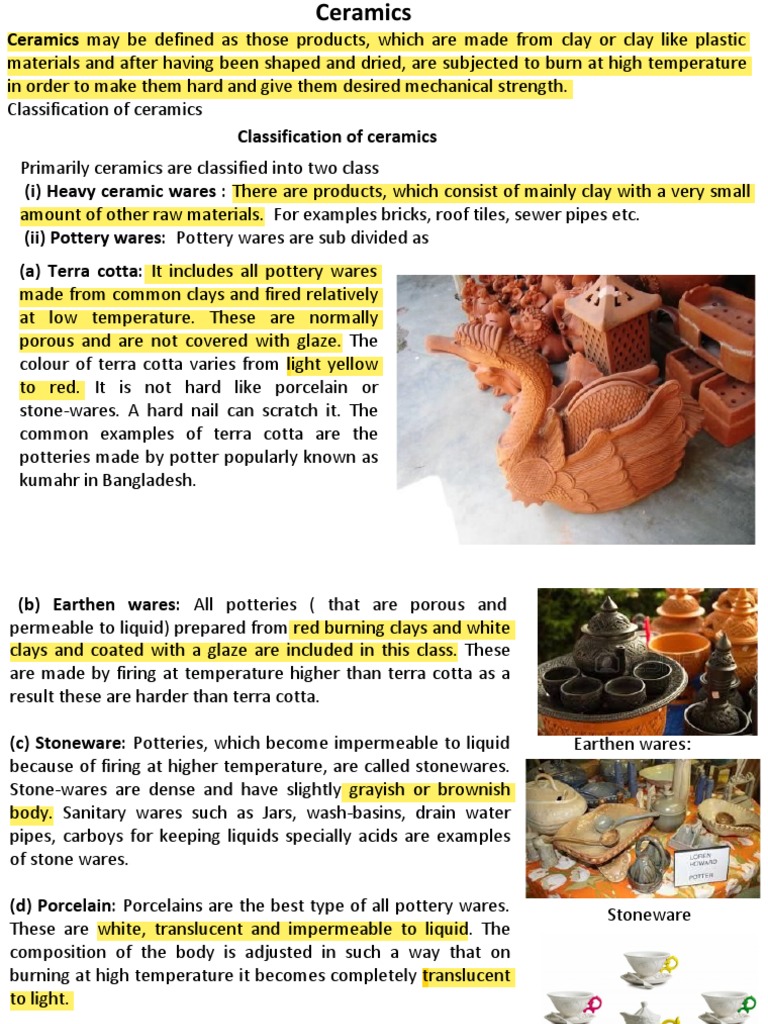 Ceramics | PDF | Pottery | Aluminium Oxide