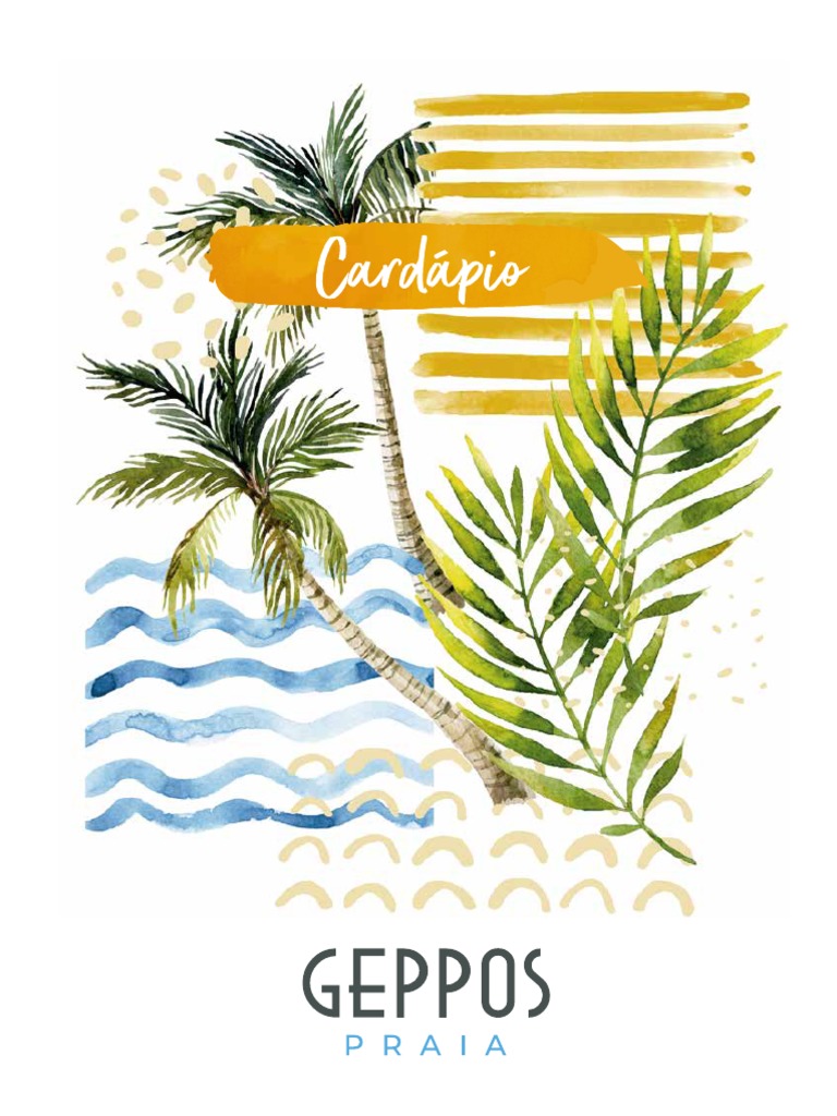 Cardápio Geppos Praia Digital | PDF | Queijo | Culinária ocidental