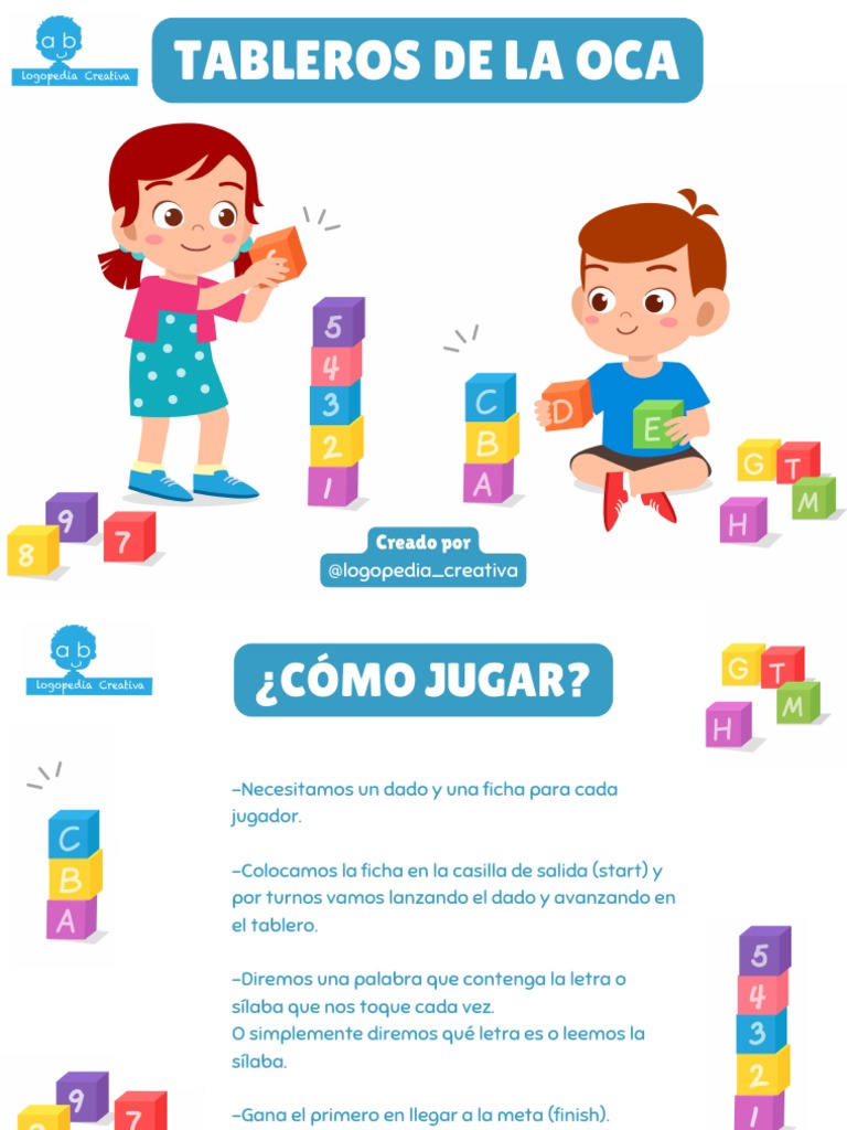 Juego de Tableros de la Oca Educativo | PDF