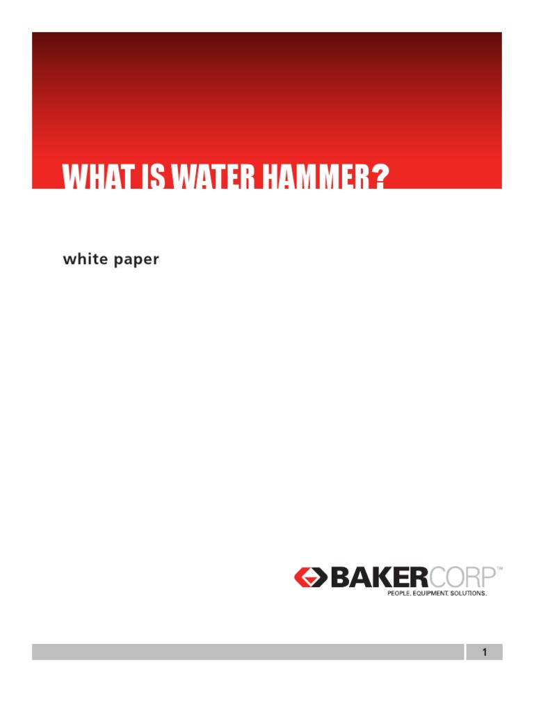What Is Water Hammer | PDF