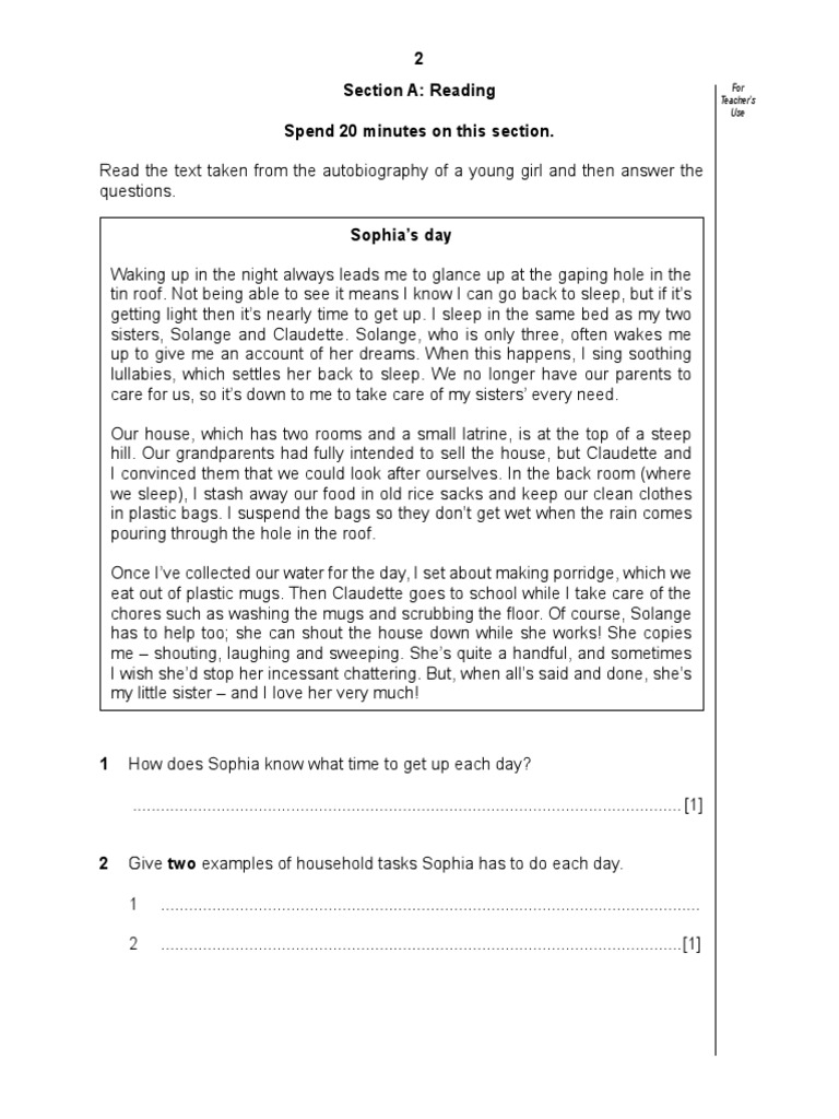 2014 Past Paper Y8 English | PDF | Johannes Gutenberg | Books