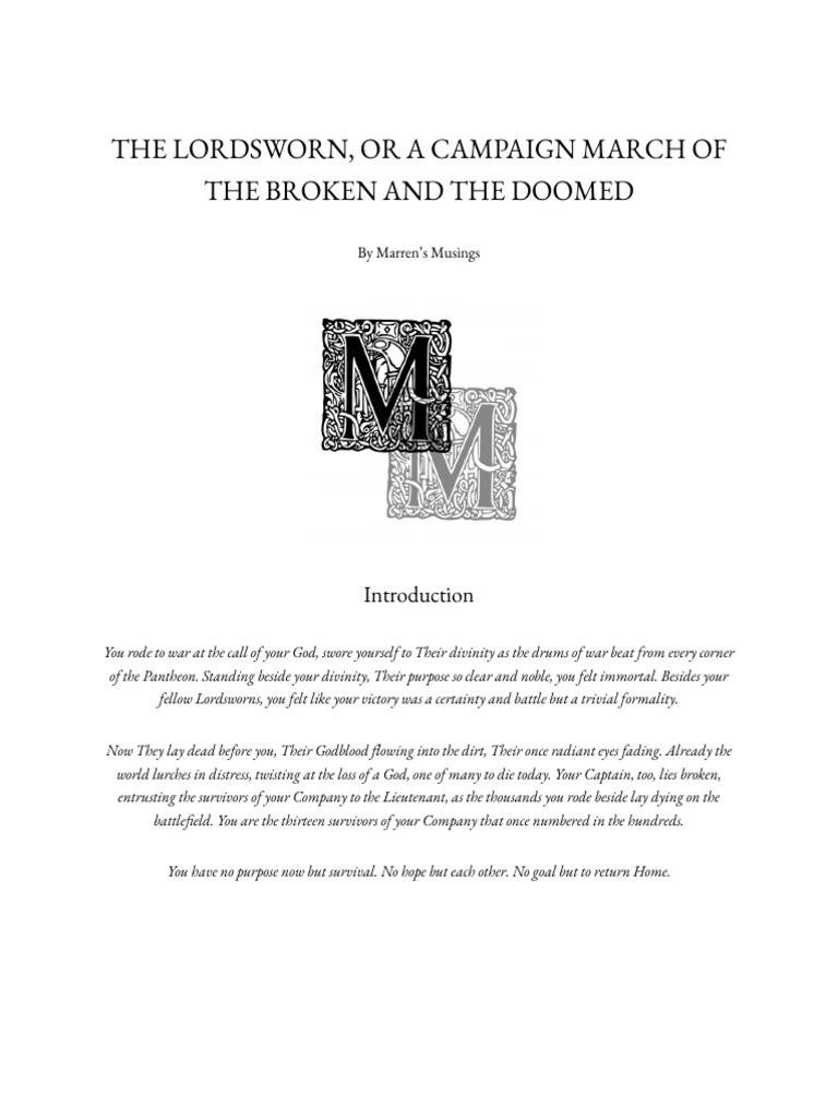 LORDSWORN Ashcan 0.2 | PDF