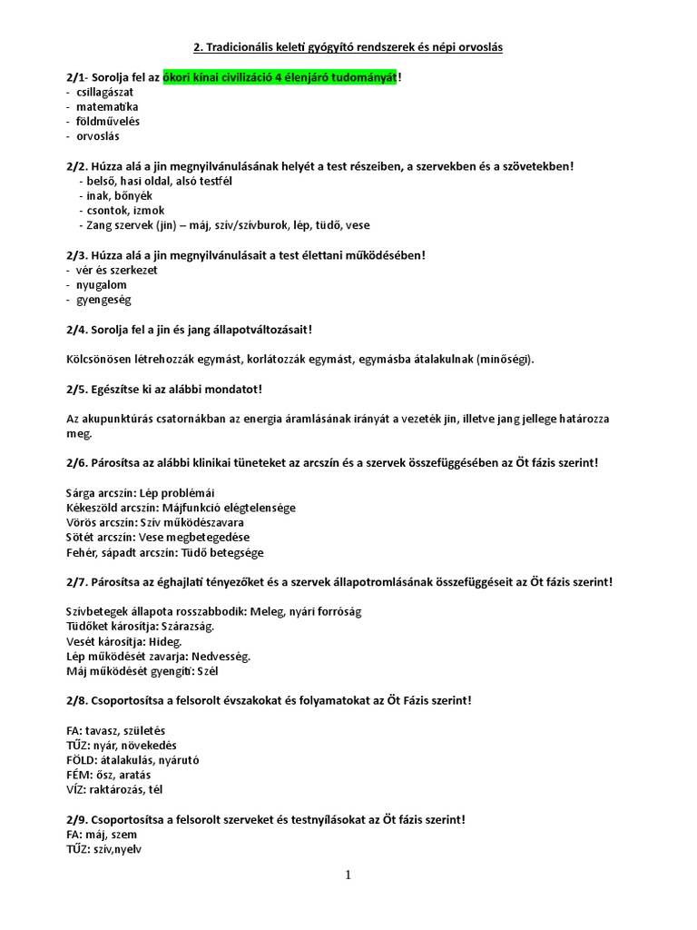 FINAL TGY 2 - Trad Keleti És Népi | PDF