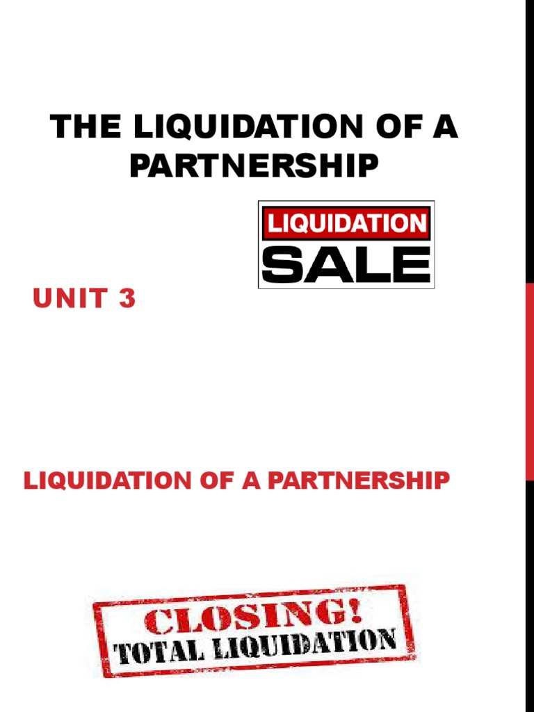 Partnership - Liquidation (Powerpoint Presentation) | PDF | Debits And ...