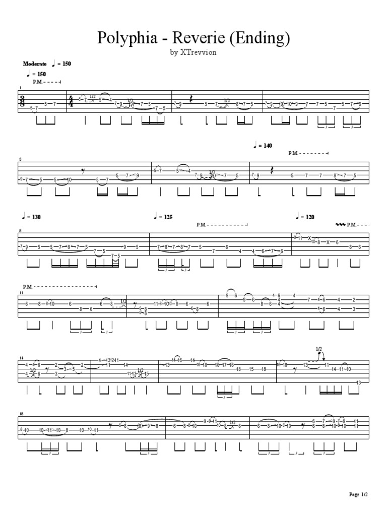 Polyphia - Reverie Tab et Progressions | PDF