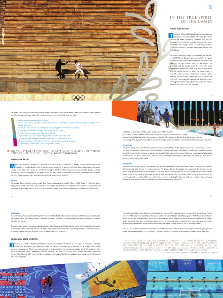 IOC Marketing Report Chap 2 Athens 2004 | PDF | Olympic Games | Multi Sport Events
