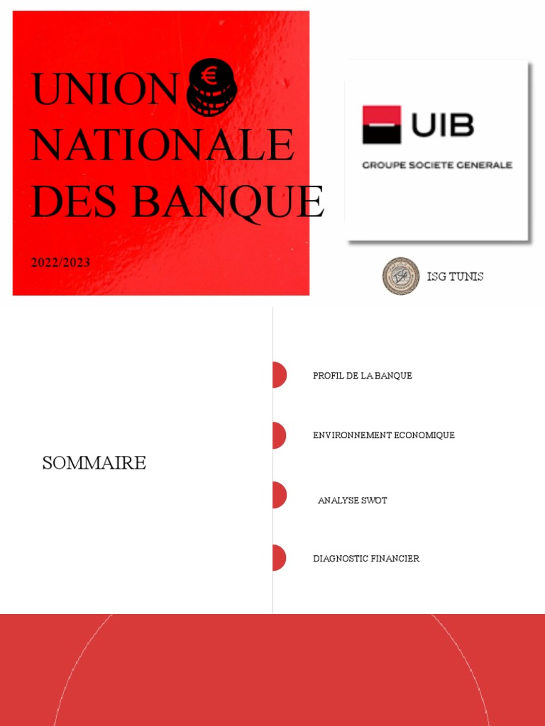 Union Nationale Des Banque | PDF | Ratio financier | Banques