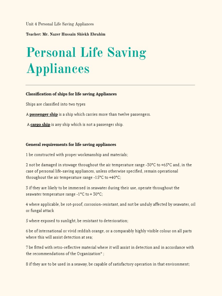 Personal LSA | PDF | Ships