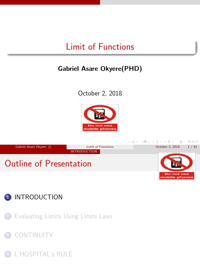 Limits Pdf Continuous Function Function Mathematics 
