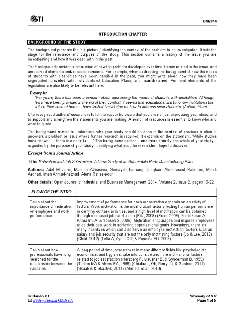 02 Handout 1 | PDF | Job Satisfaction | Behavioural Sciences