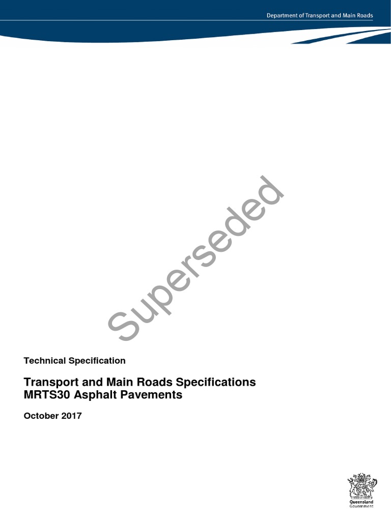 Queensland Australia Dept of Transport Document | PDF | Road Surface ...