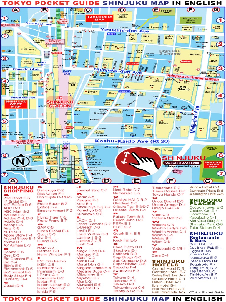 Shinjuku Map | PDF | Companies | Retailers