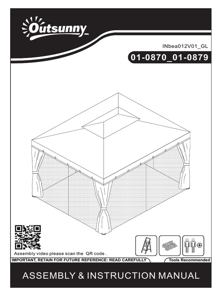 Inbea012V01 - GL - 01-0870 - 01-0879: Assembly & Instruction Manual | PDF