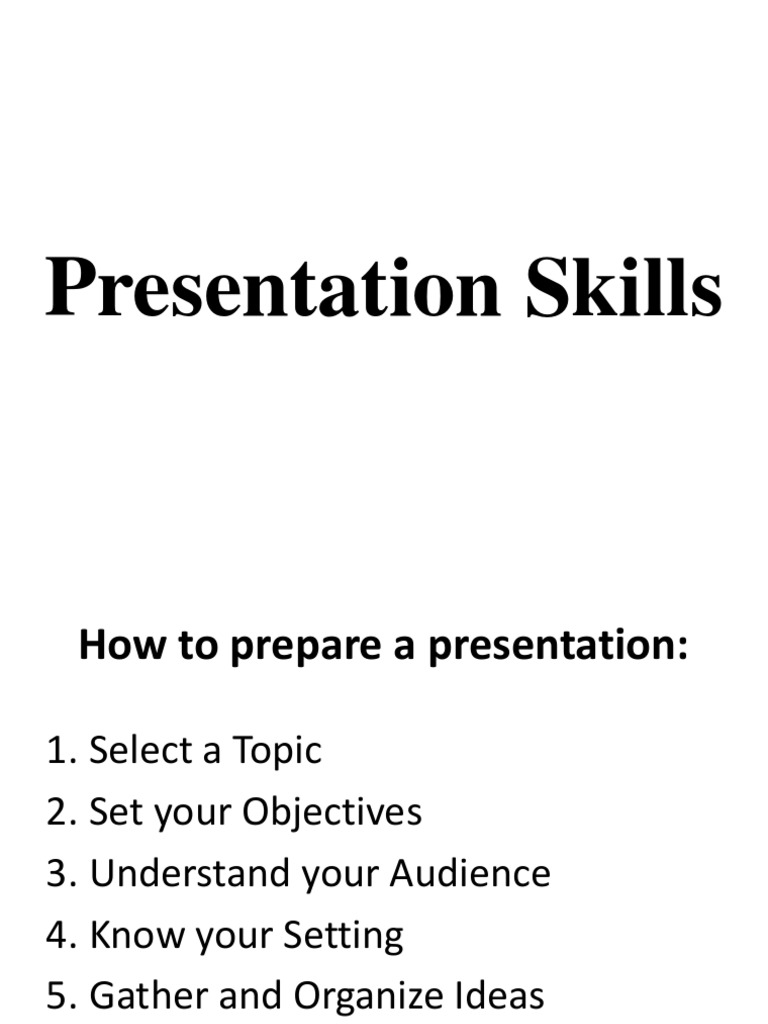 Presentation Skills | PDF | Microsoft Power Point | Public Speaking