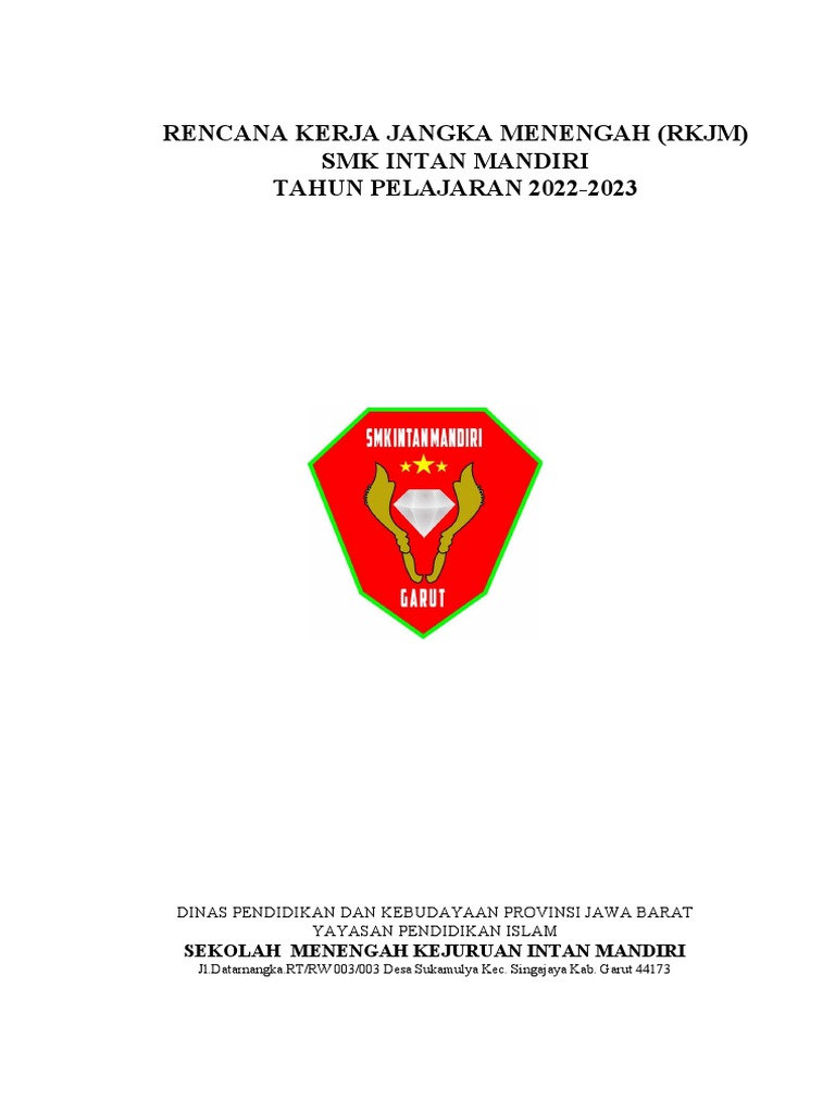 RKJM SMK Intan Mandiri 2022-2023 | PDF | Karier & Perkembangan | Ilmu ...