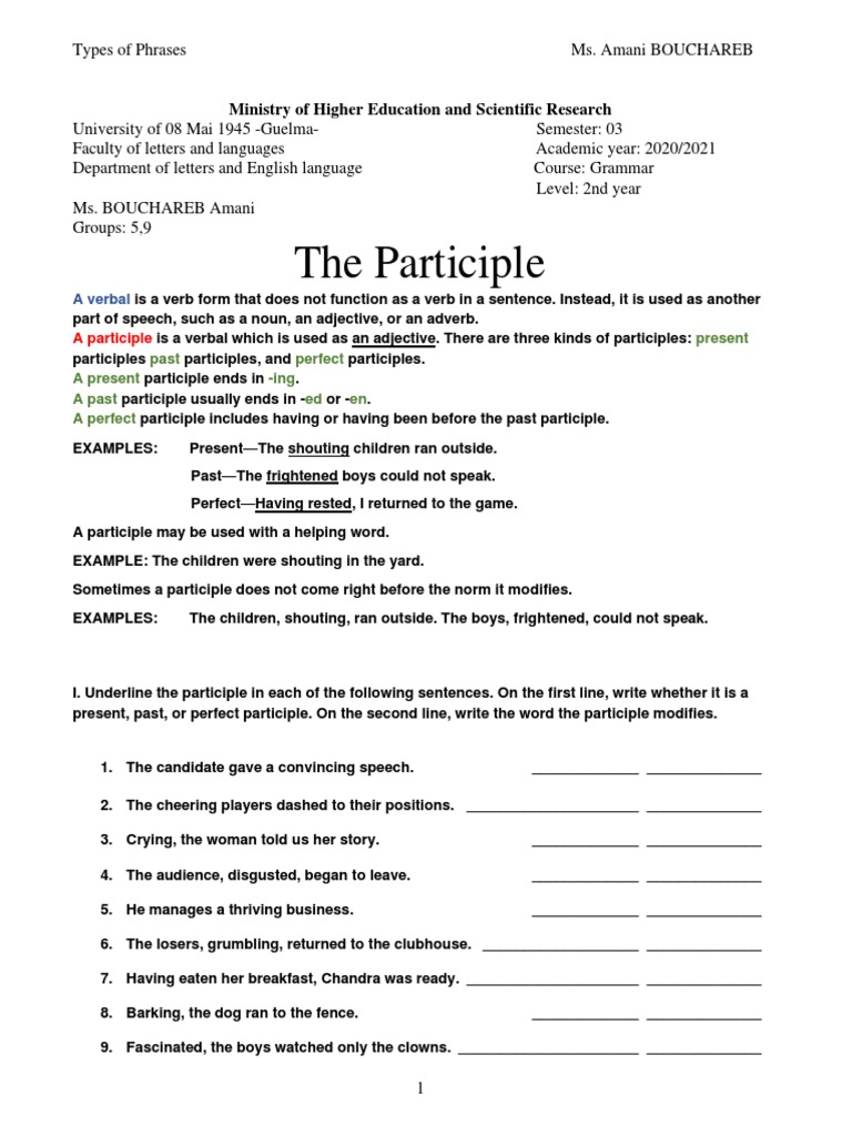 Lesson3 - Types of Phrases | PDF | Adverb | Adjective