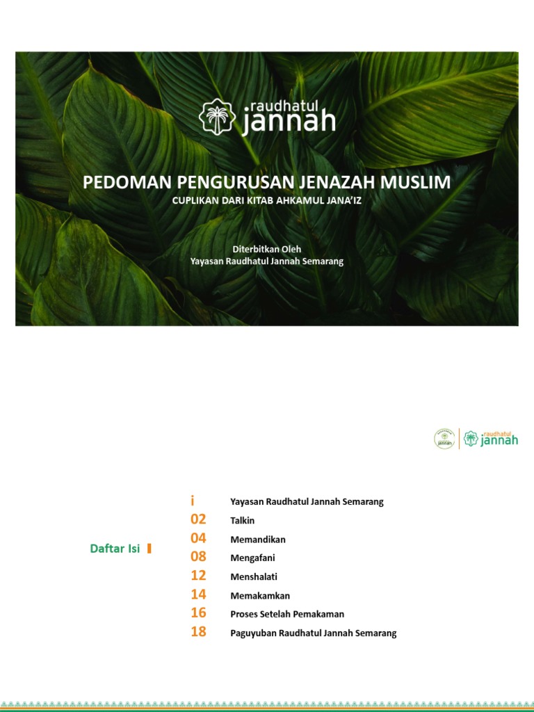 Handbook Pedoman Pemulasaran Jenazah Muslim | PDF