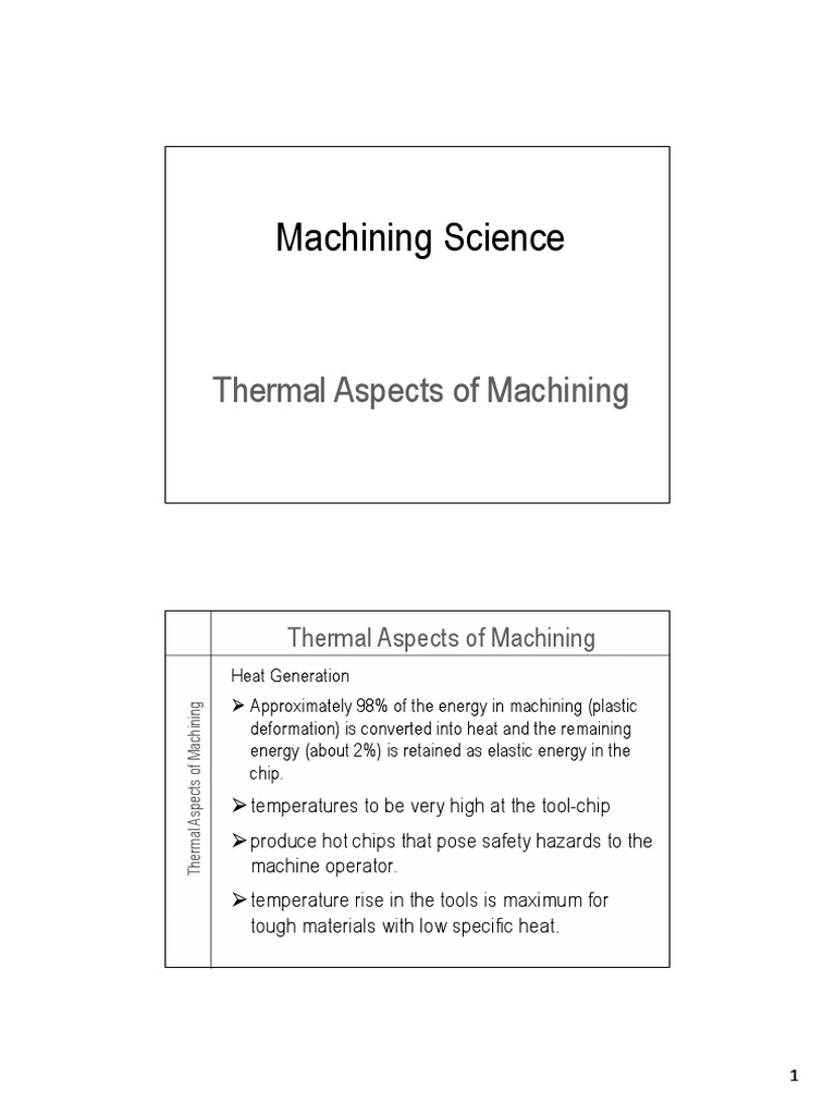 Understanding the Thermal Effects of Machining Through Measurement of ...