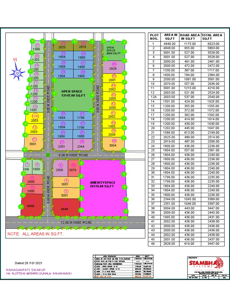 REVISED Plotting Layout @mahaganpati Swarup-Model | PDF