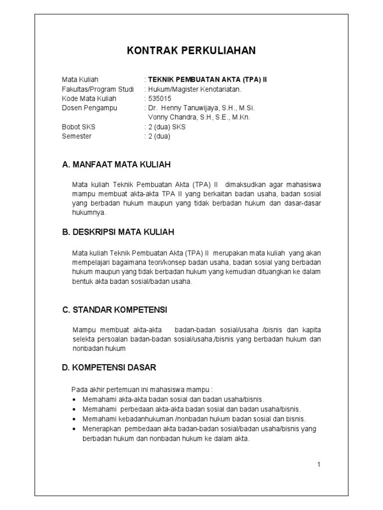 Adoc - Pub - Teknik Pembuatan Akta Tpa II | PDF