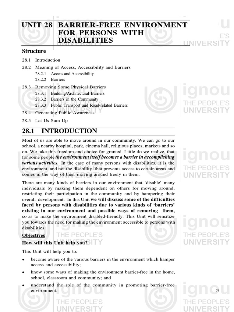 Barrier Free Environment | PDF | Wheelchair | Stairs