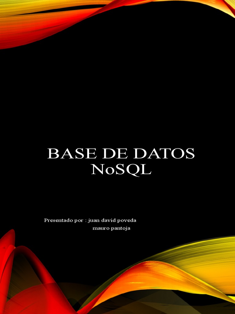 Base de Datos NoSQL | PDF | No Sql | Bases de datos