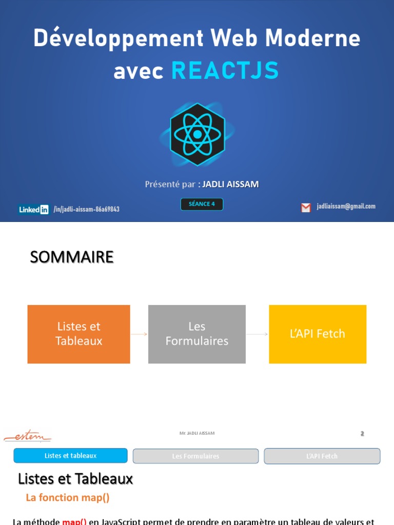 ESTEM ReactJS S4 | PDF | Html | JavaScript