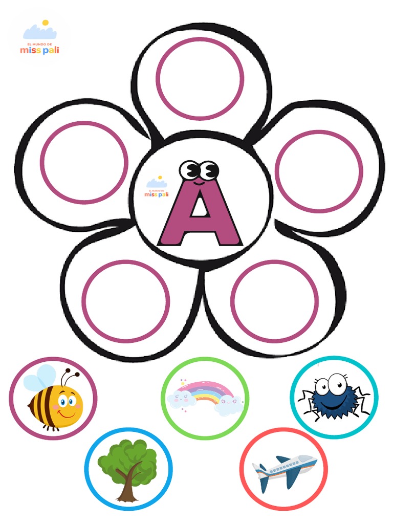 Juego de Las Vocales Flores - Miss Pali | PDF