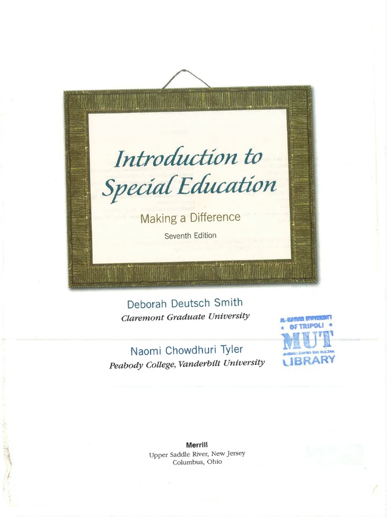 Introduction To Special Eduction | PDF
