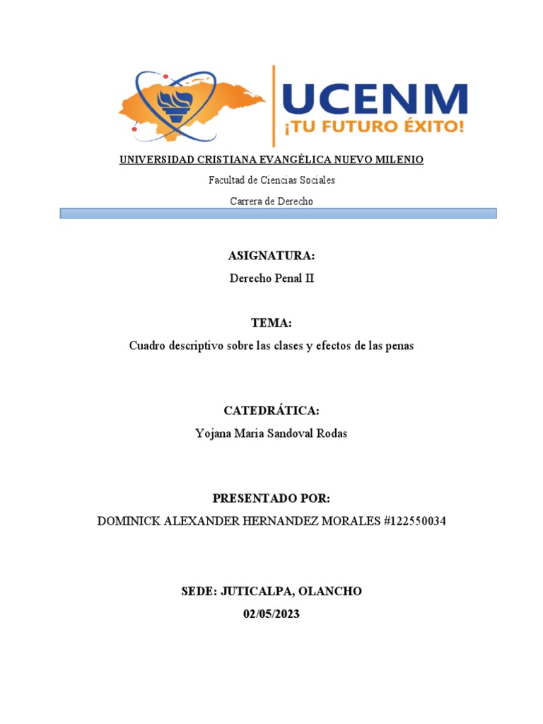 Clases y efectos de las penas | PDF | Castigos | Criminología