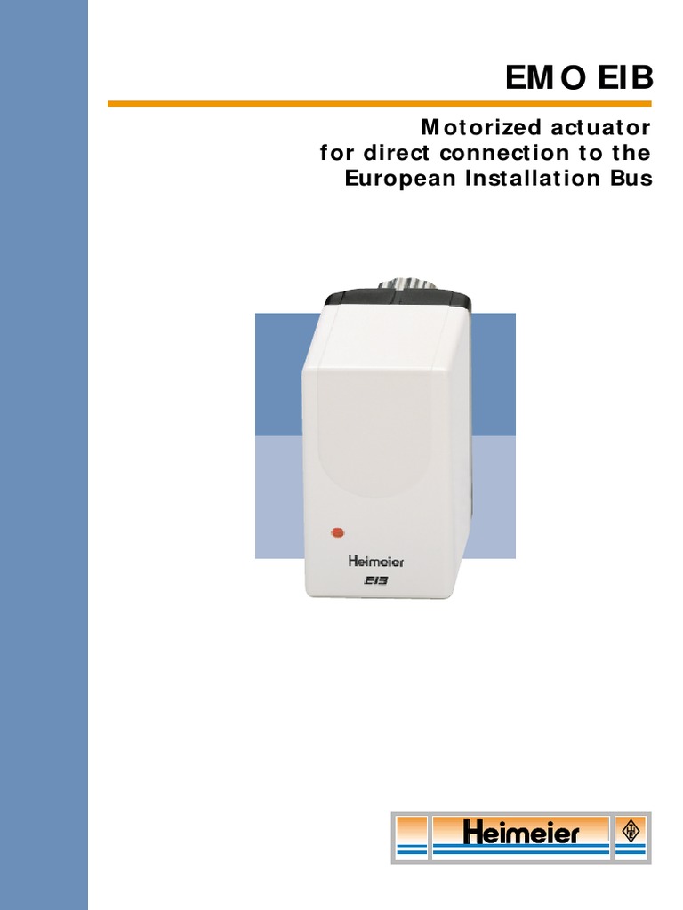 EIB-Compatible Motorized Actuator | PDF | Valve | Electricity