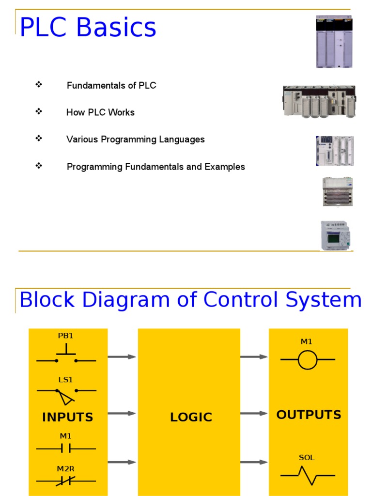 PLC Basics: Fundamentals of PLC How PLC Works Various Programming Languages | Download Free PDF ...