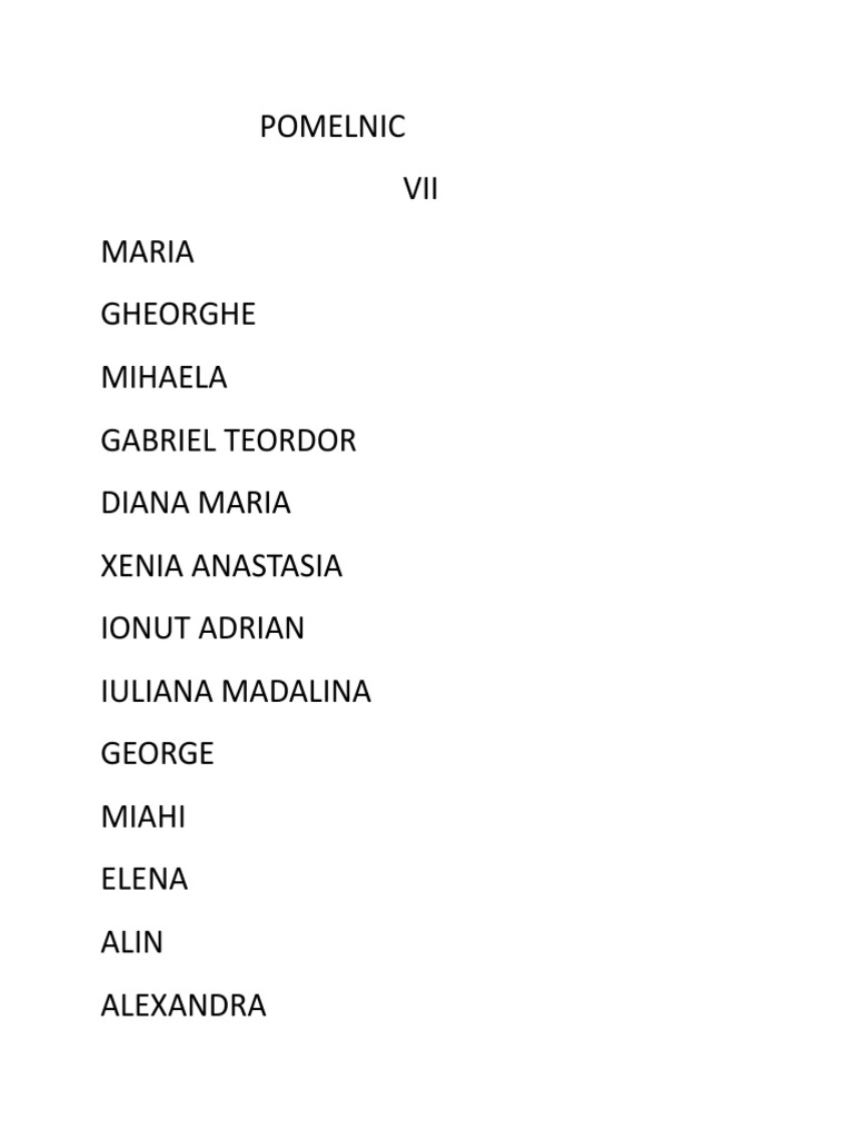 Pomelnic PT Vii | PDF