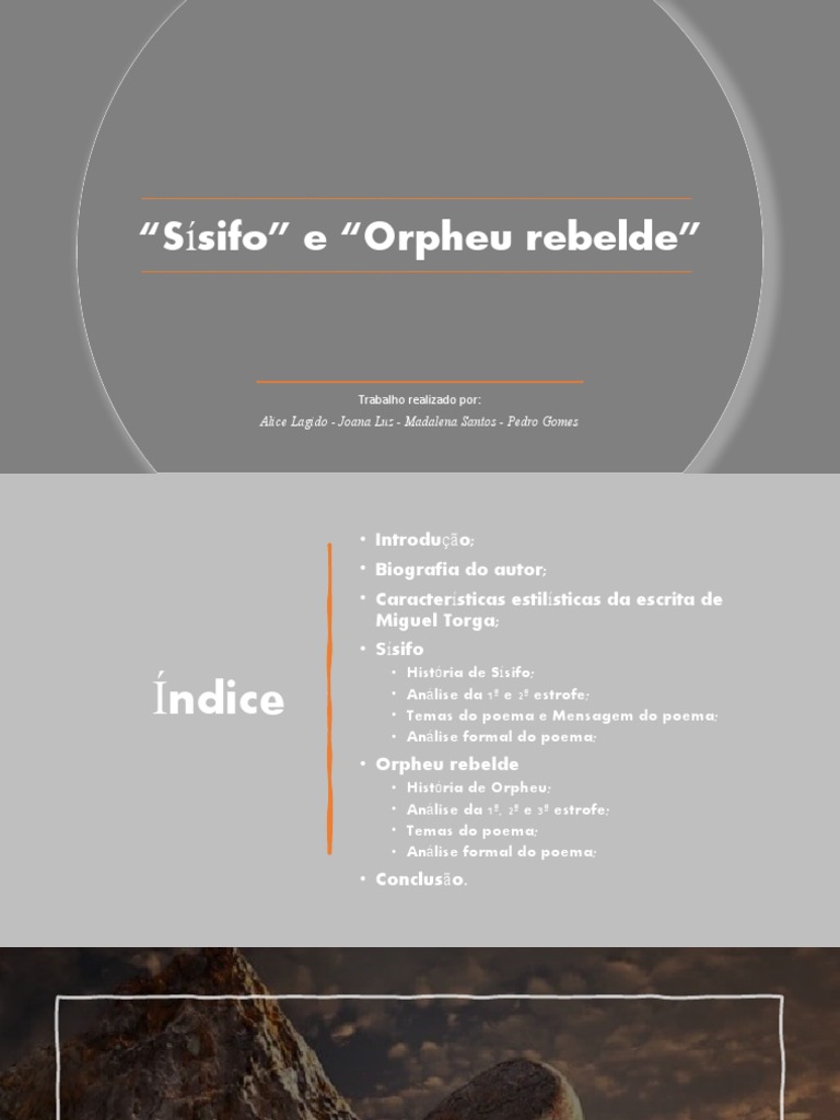 Sisifo e Orfeu (Guardado Automaticamente) | PDF