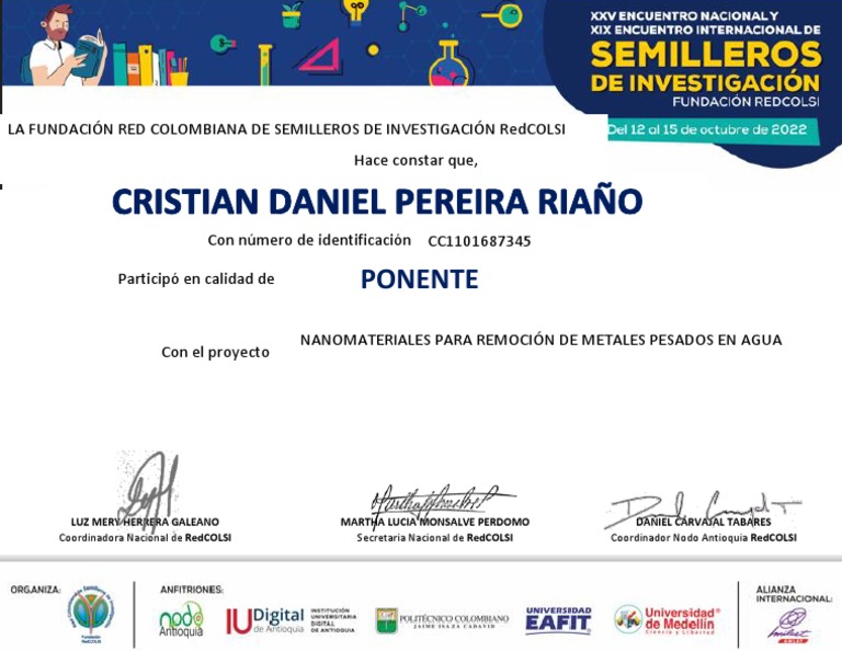 Semillero de Investigación Redcolsi | PDF