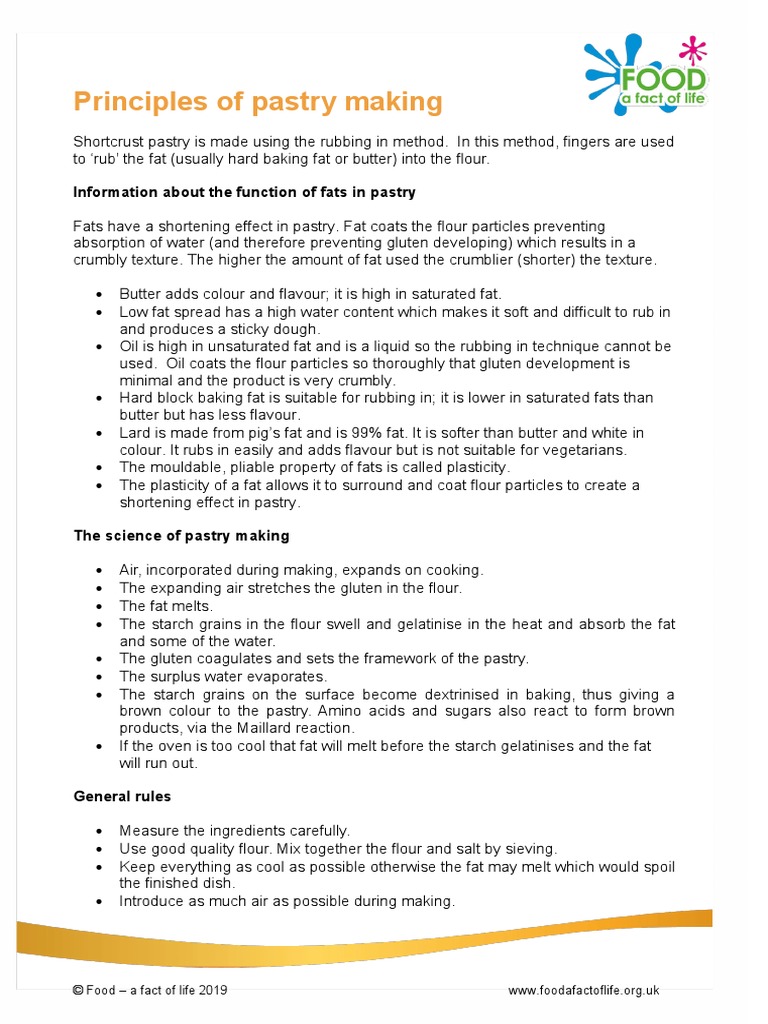 Principles Pastry Making I 1114c2 | PDF | Shortening | Flour