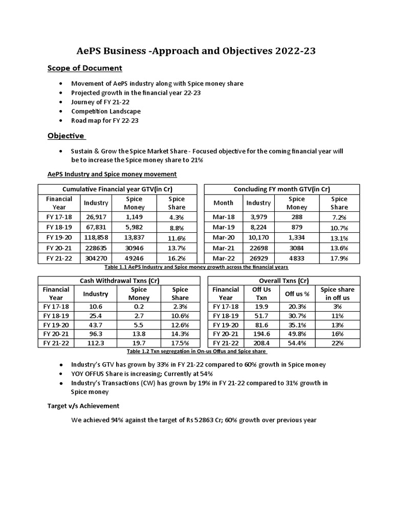 AePS Way Forward - Final Version | PDF | Banks | Employment