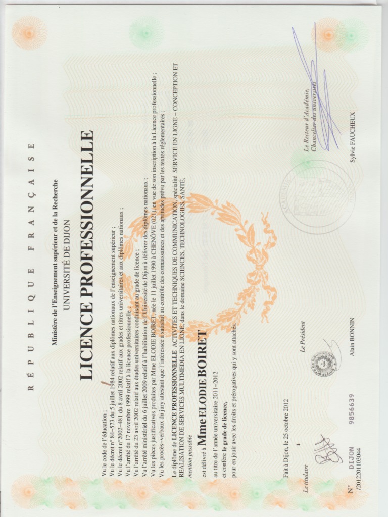 Diplome Licence | PDF