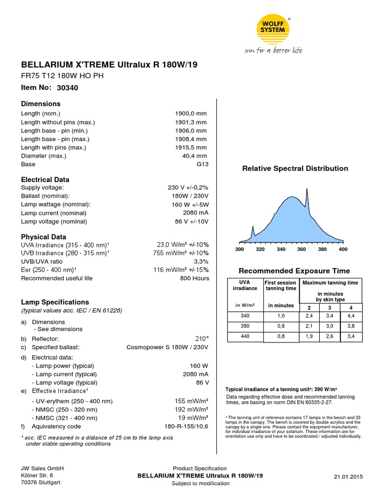 WS - BELLARIUM X'TREME Ultralux R 180W19 - 30340 - 2005979 - ENG - TAB ...