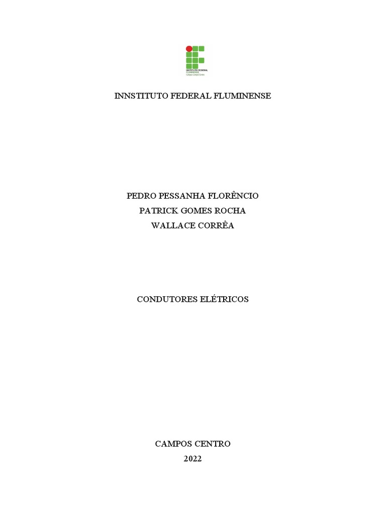 Condutores Elétricos: Tipos e Características | PDF | Condutor elétrico ...