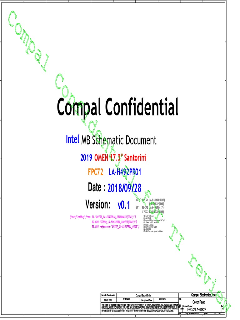 LA-H492P v0.1 | PDF | Computing | Electronics