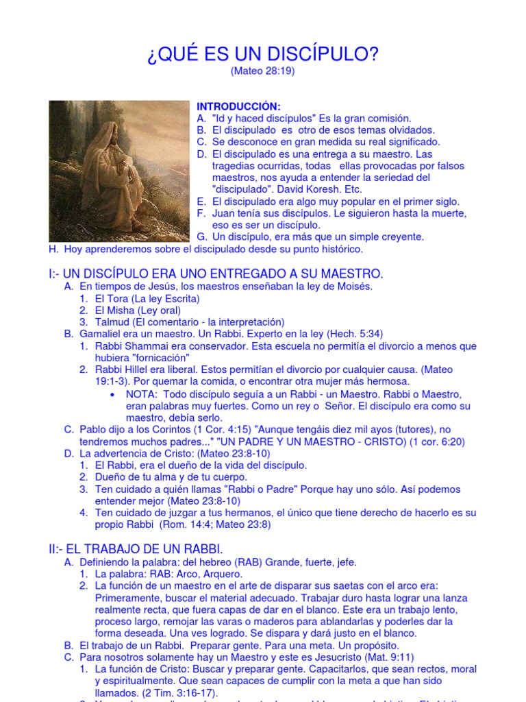 10 - Que Es Un Discipulo | Cristo (título) | Evangelio de Mateo
