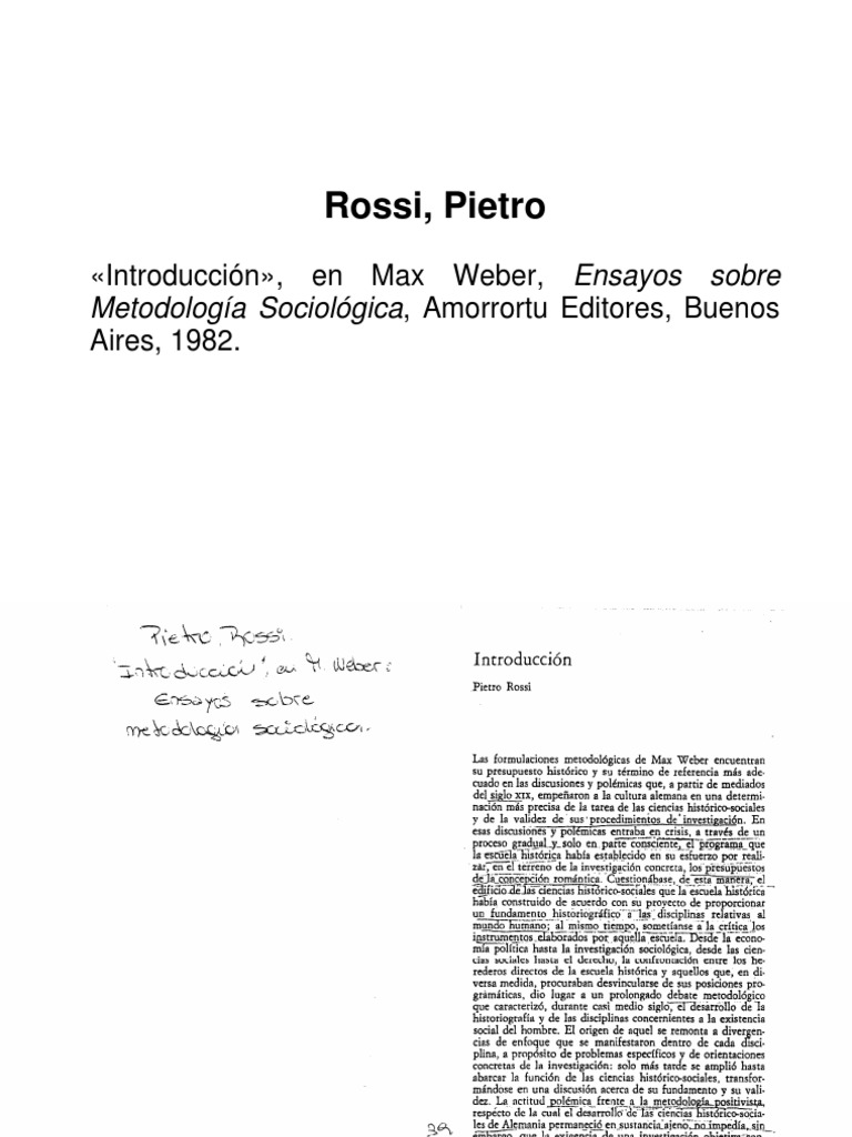 4 Rossi | PDF | Ciencias sociales | Filosofía