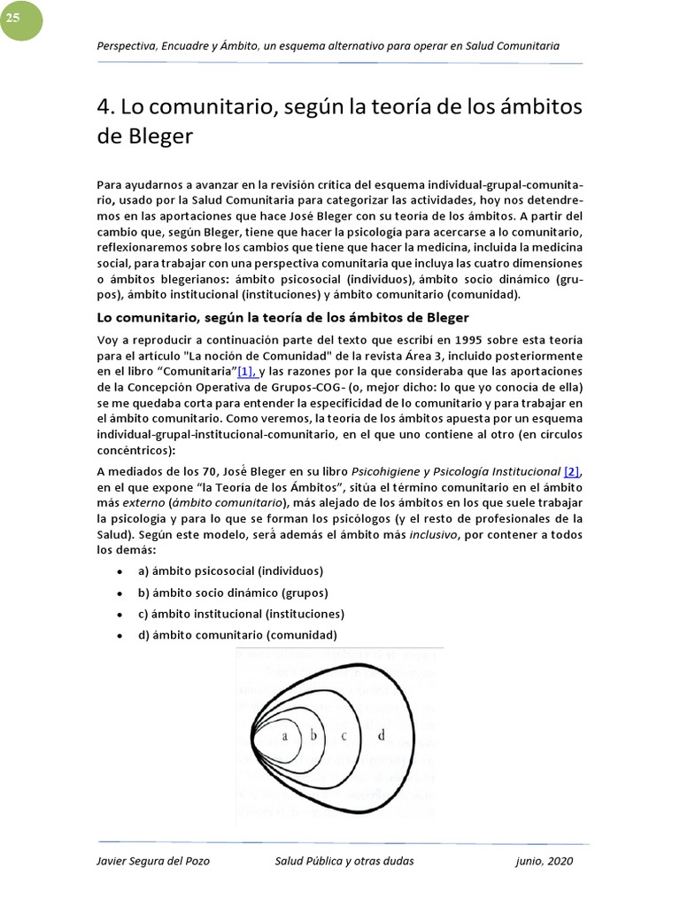 Andrés - Lo Comunitario Según La Teoría de Los Ámbitos de Bleger | PDF ...